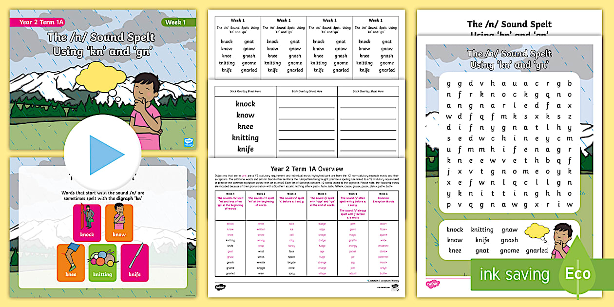 Year 2 Term 1A Week 1 Spelling Pack (teacher made) - Twinkl