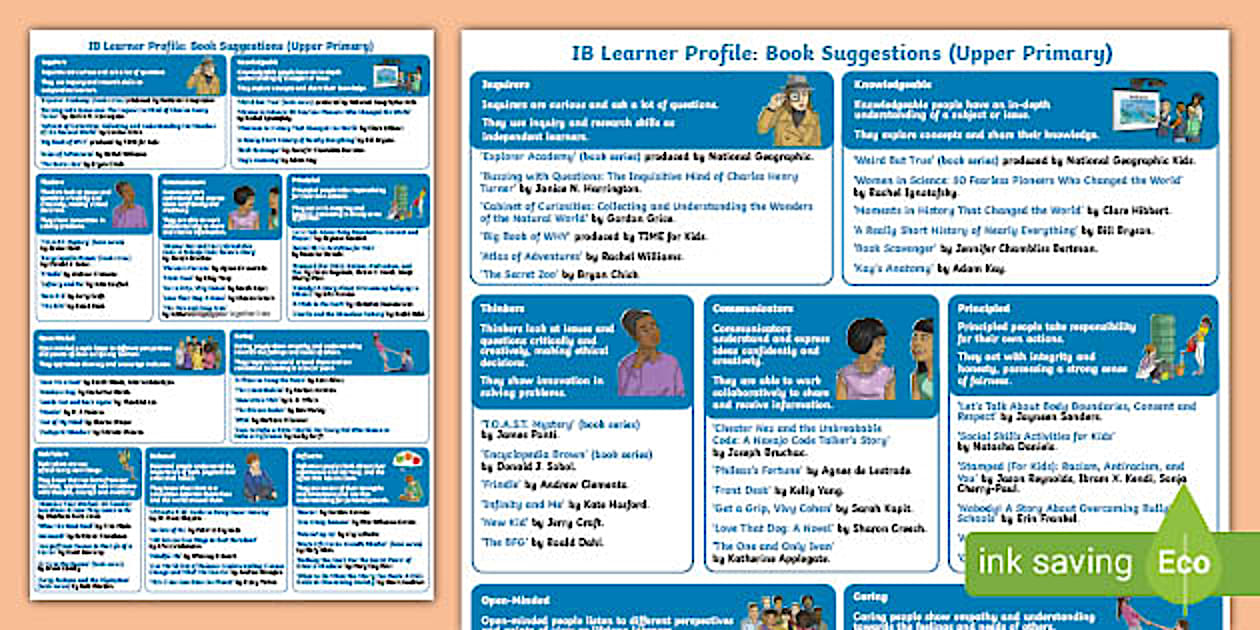 Upper Primary IB Learner Profile Book Suggestions (PYP)