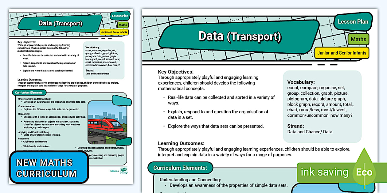 Data (Transport) Lesson Plan (teacher made) - Twinkl