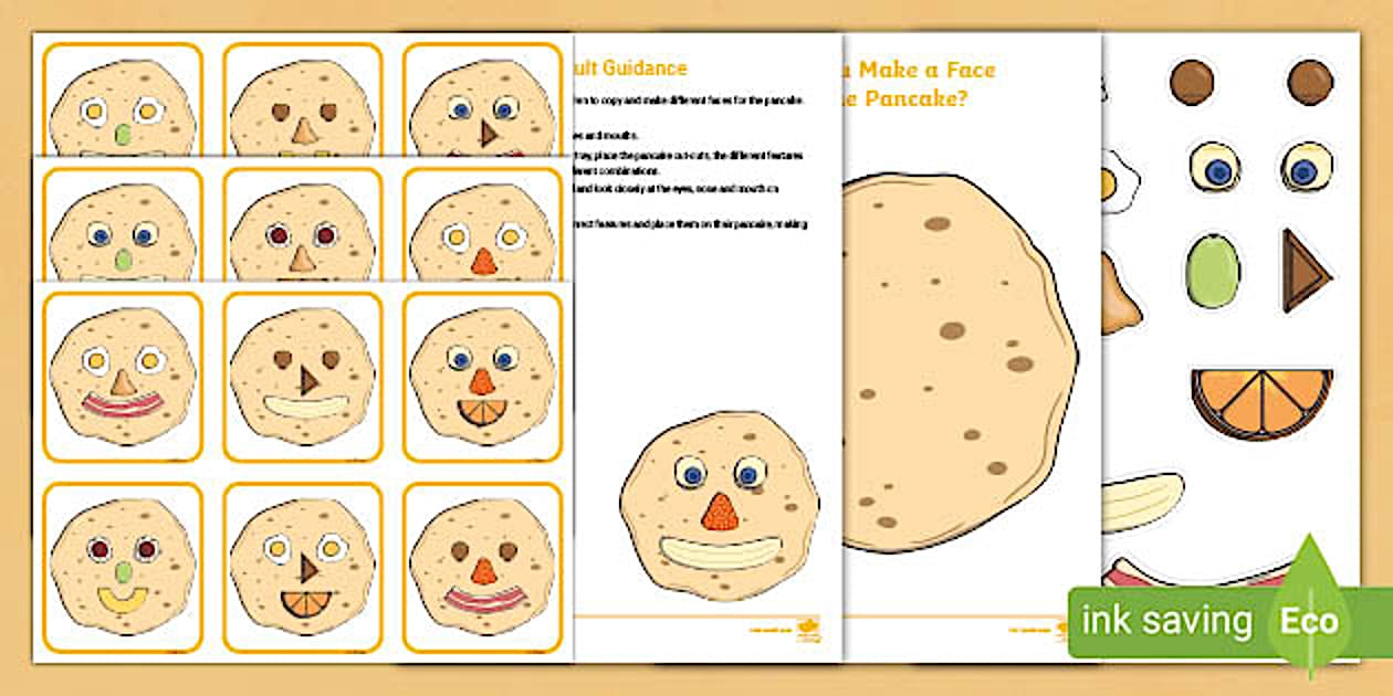 Make a Pancake Face Activity Pack - Twinkl