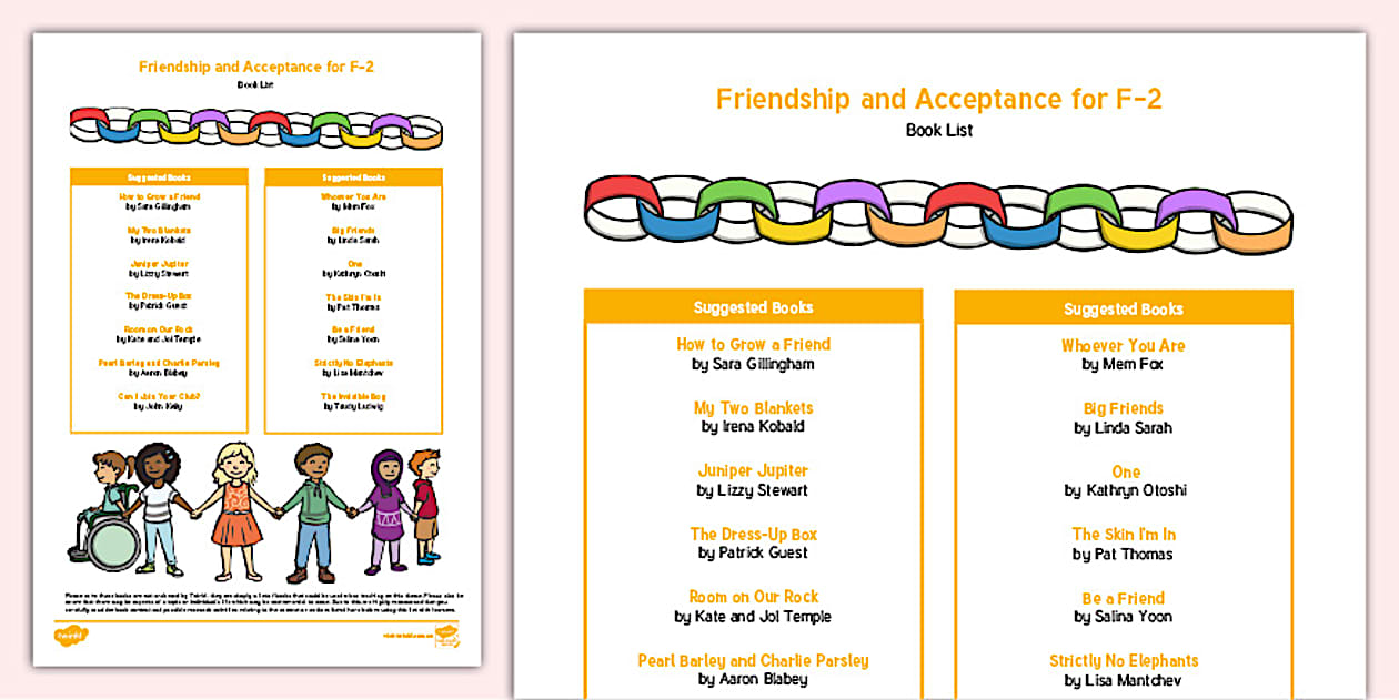 International Day of Friendship Junior Book List