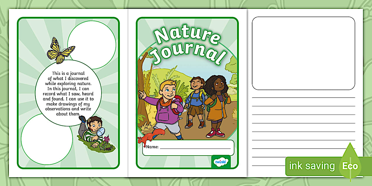 KS1 Nature Journal Writing Frame (teacher made) - Twinkl