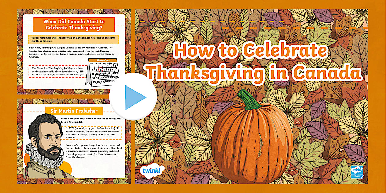 Thanksgiving in Canada PowerPoint - Grade 4-6 (teacher made)