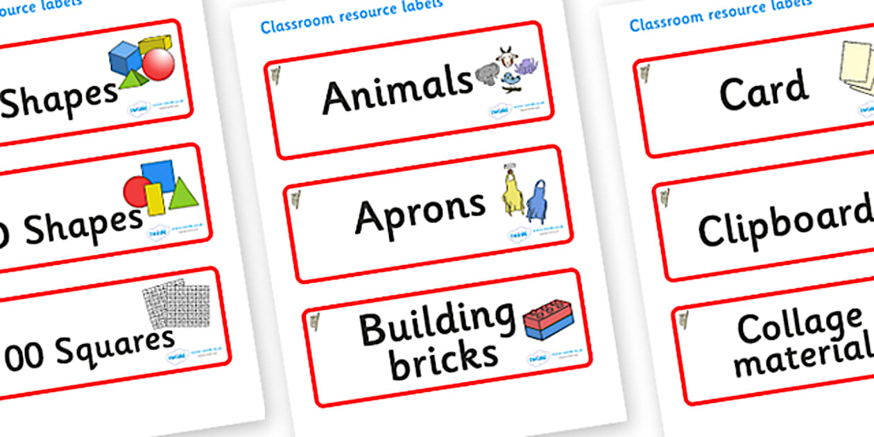 Koala Themed Editable Classroom Resource Labels