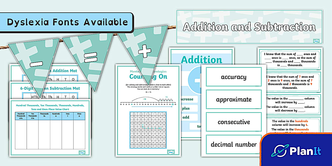 PlanIt Maths Y5 Addition and Subtraction Display Pack