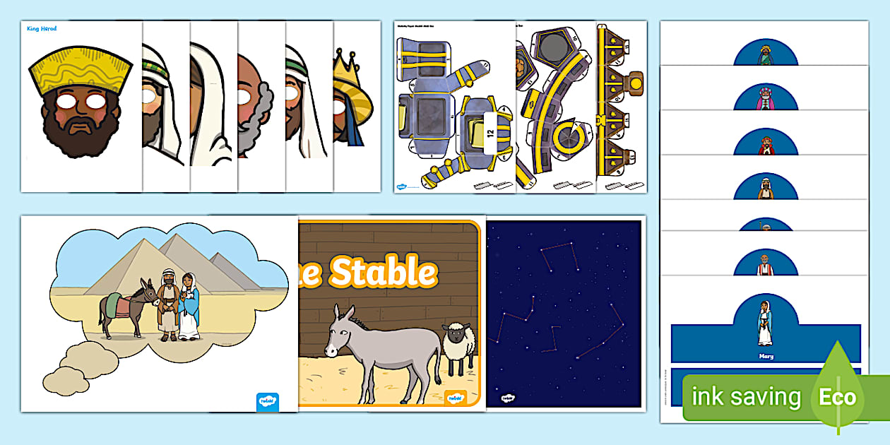 Christmas Nativity Stable Role-Play Pack (teacher made)
