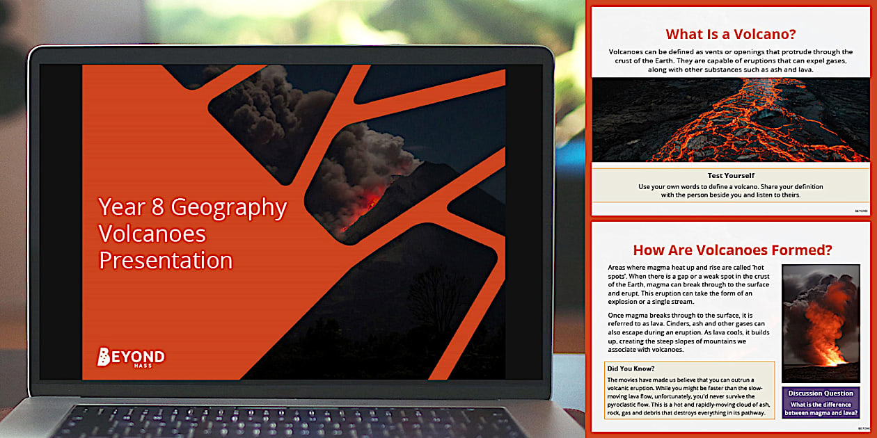 Year 8 Geography Volcanoes Presentation (Teacher-Made)