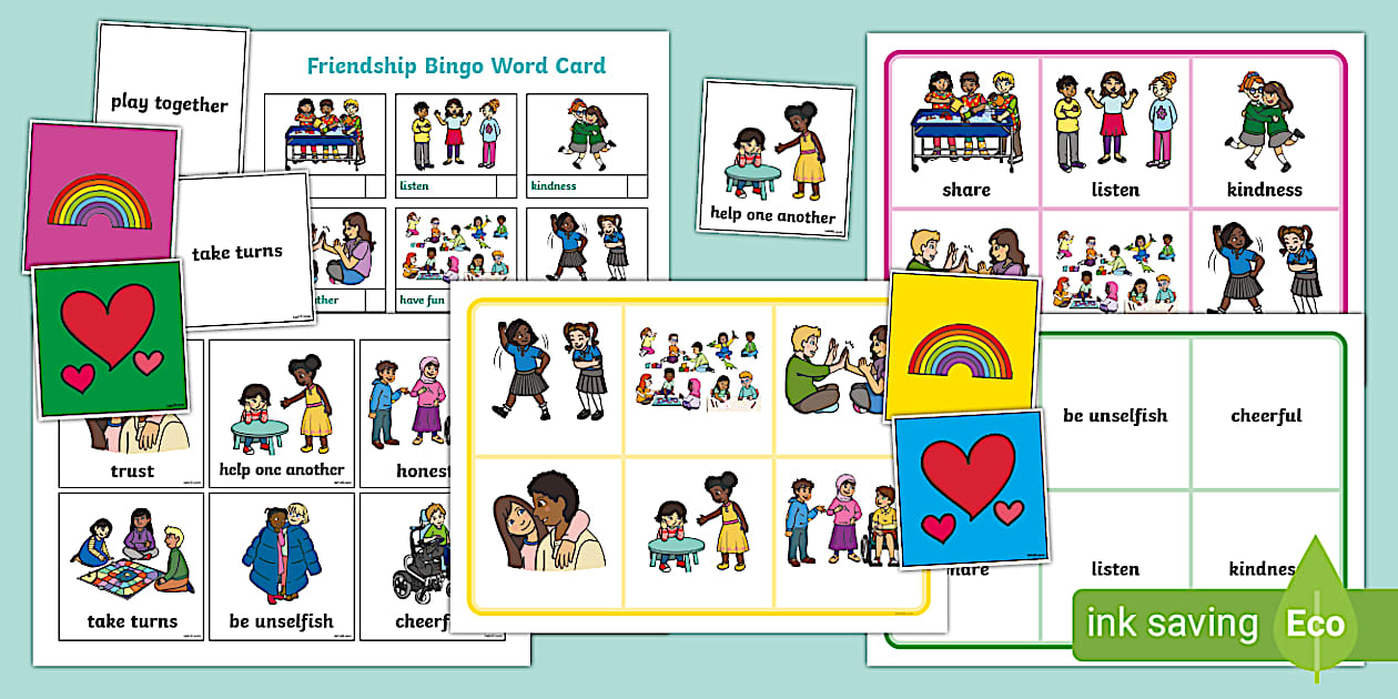 Friendship Bingo - Twinkl - KS1 (teacher made) - Twinkl