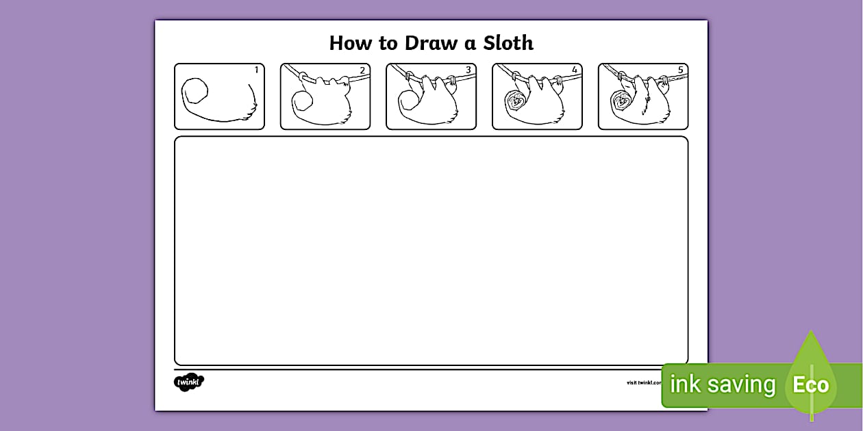 How to Draw a Sloth | Drawing Activity | Twinkl | Art | KS1