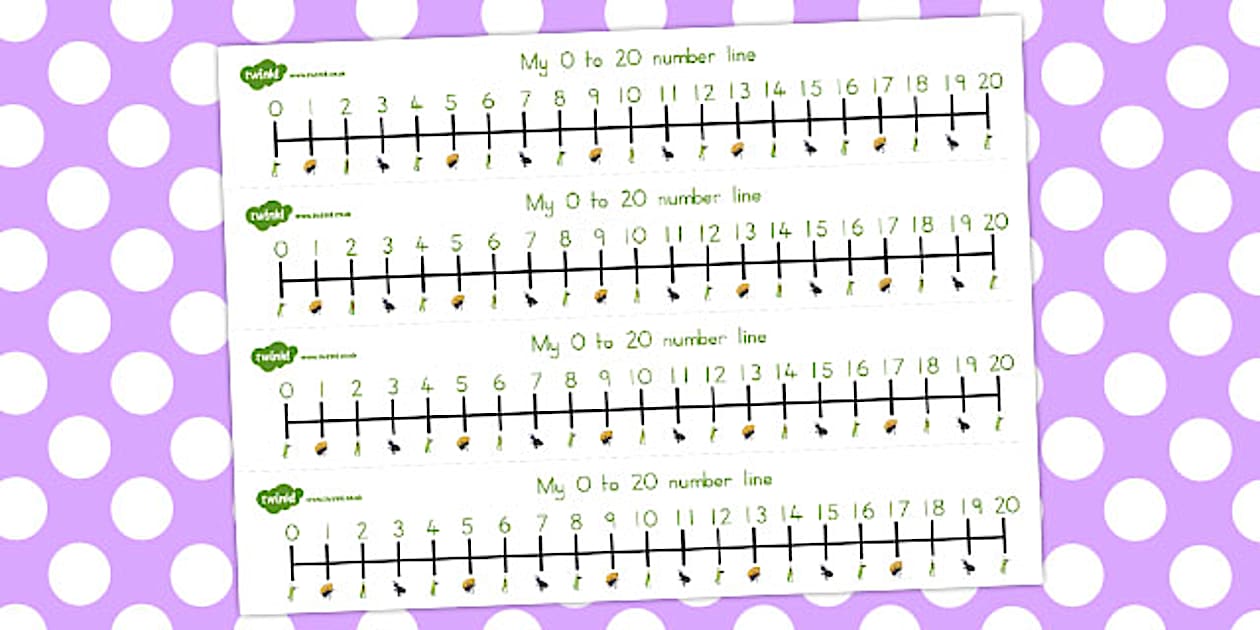 The Ant and the Grasshopper Number Lines 0-20 - Twinkl