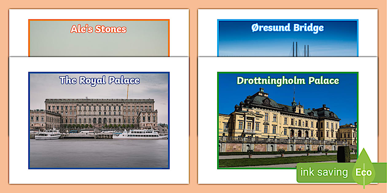 Sweden Landmarks Photo Pack (teacher made) - Twinkl