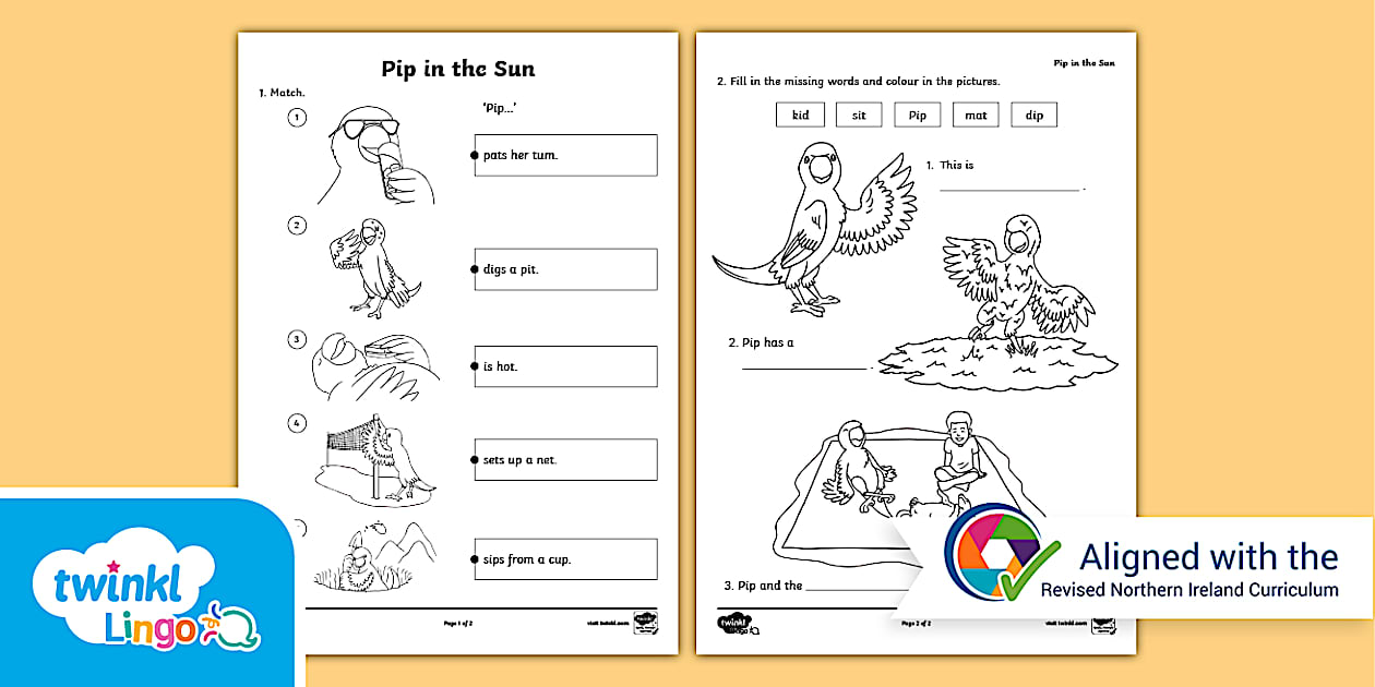 Pip in the Sun Activity Sheets (teacher made) - Twinkl