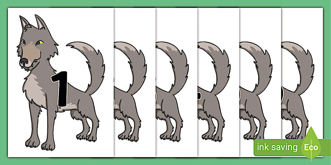 Numbers 0-50 on Wolf