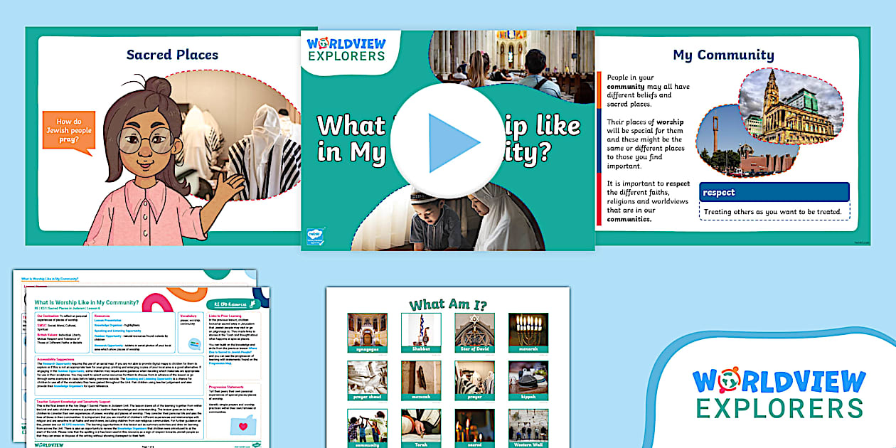 RE: Sacred Places in Judaism: KS1 Lesson Pack 6 - Twinkl
