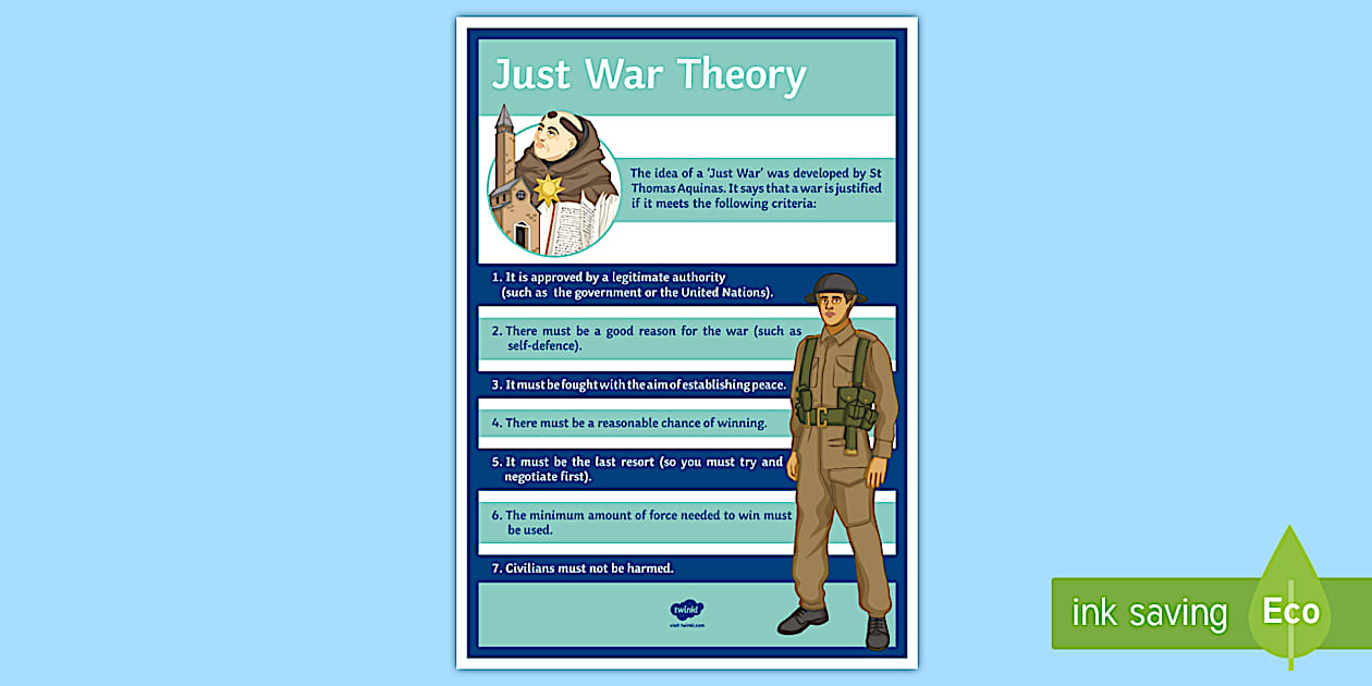 Just War Display Poster (Hecho por educadores) - Twinkl