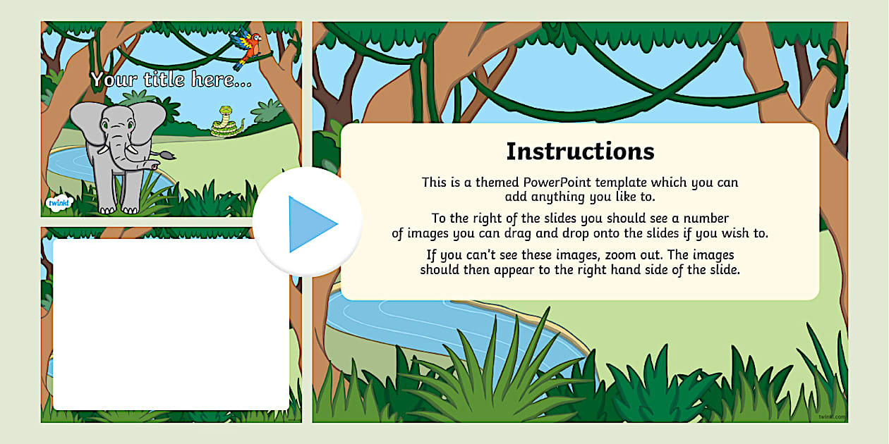 Editable Jungle PowerPoint | Geography Background PowerPoint