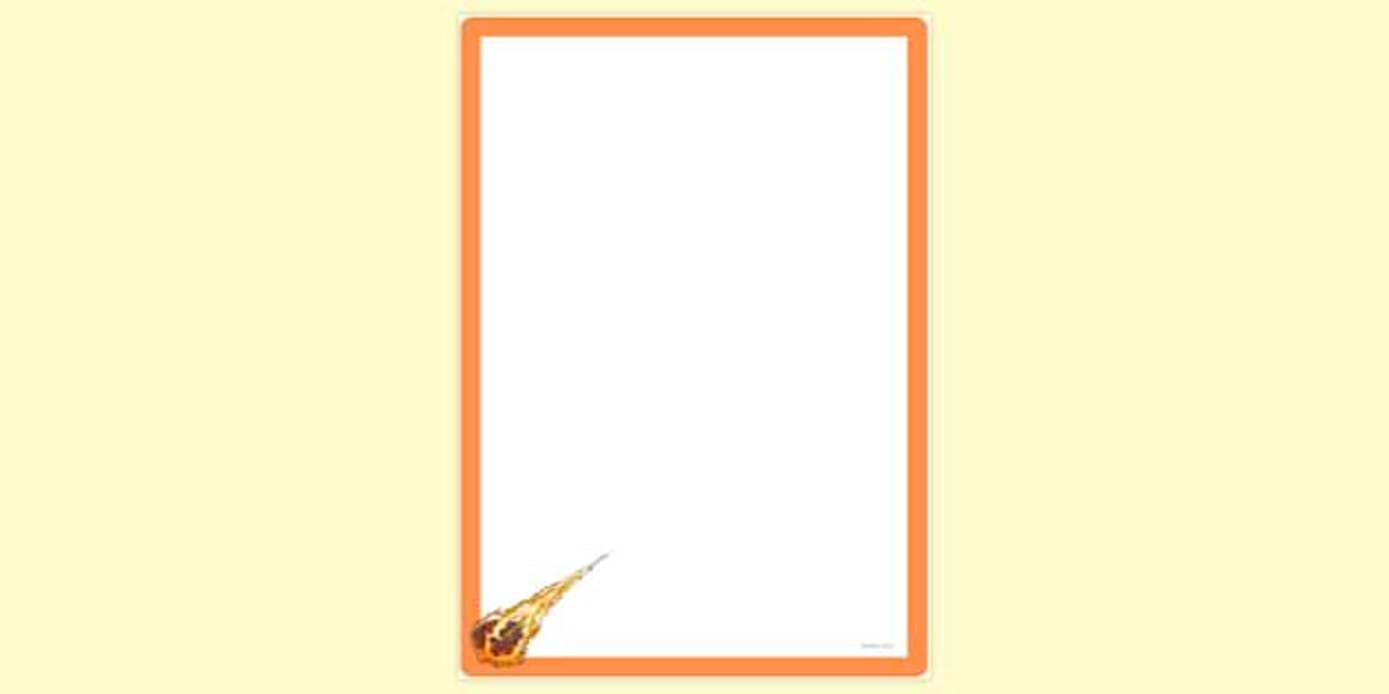 Simple Meteorite Page Border | Page Borders | Twinkl