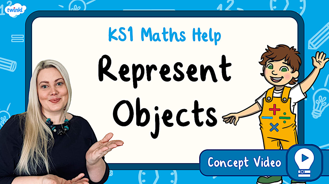 👉 Represent Objects Place Value Within 10 Ks1 Maths Concept Video
