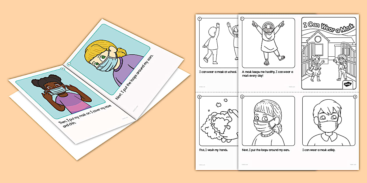 Wear a Mask Emergent Reader | Printable Resource | Twinkl