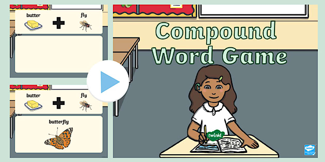 Compound Word Game PowerPoint (teacher made) - Twinkl