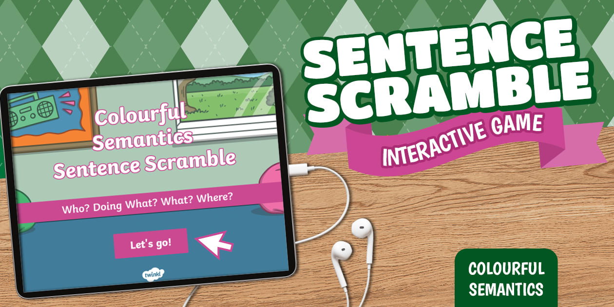 Colourful Semantics Interactive Game: Who?