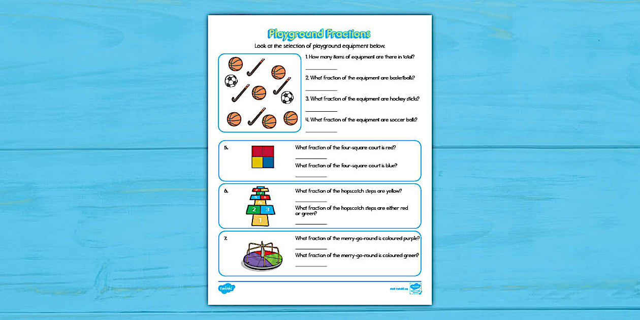 Math Playground Fractions Activity | Twinkl Canada - Twinkl