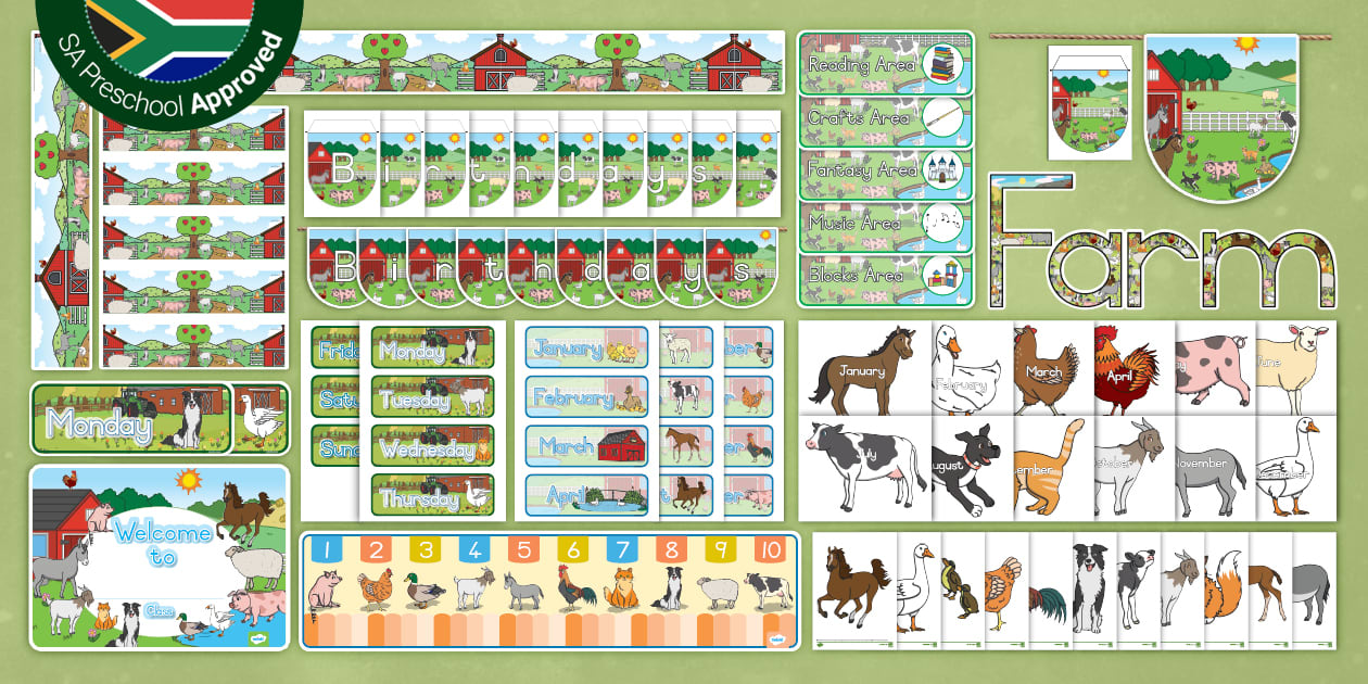 Farm-Themed Classroom Display Pack (teacher made) - Twinkl
