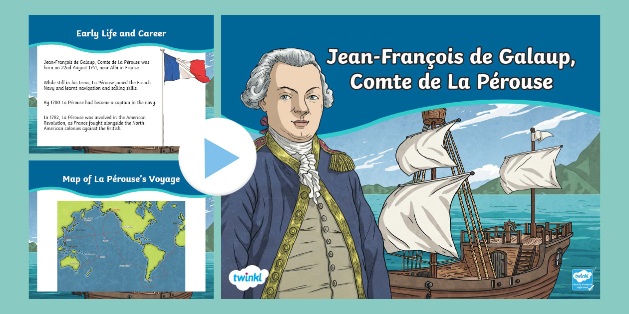 Comte de La Pérouse Information PowerPoint (teacher made)