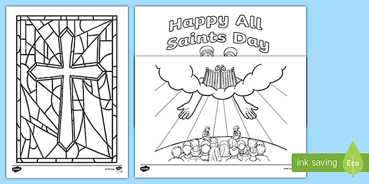 All Saints Day Coloring Pages (Teacher-Made) - Twinkl