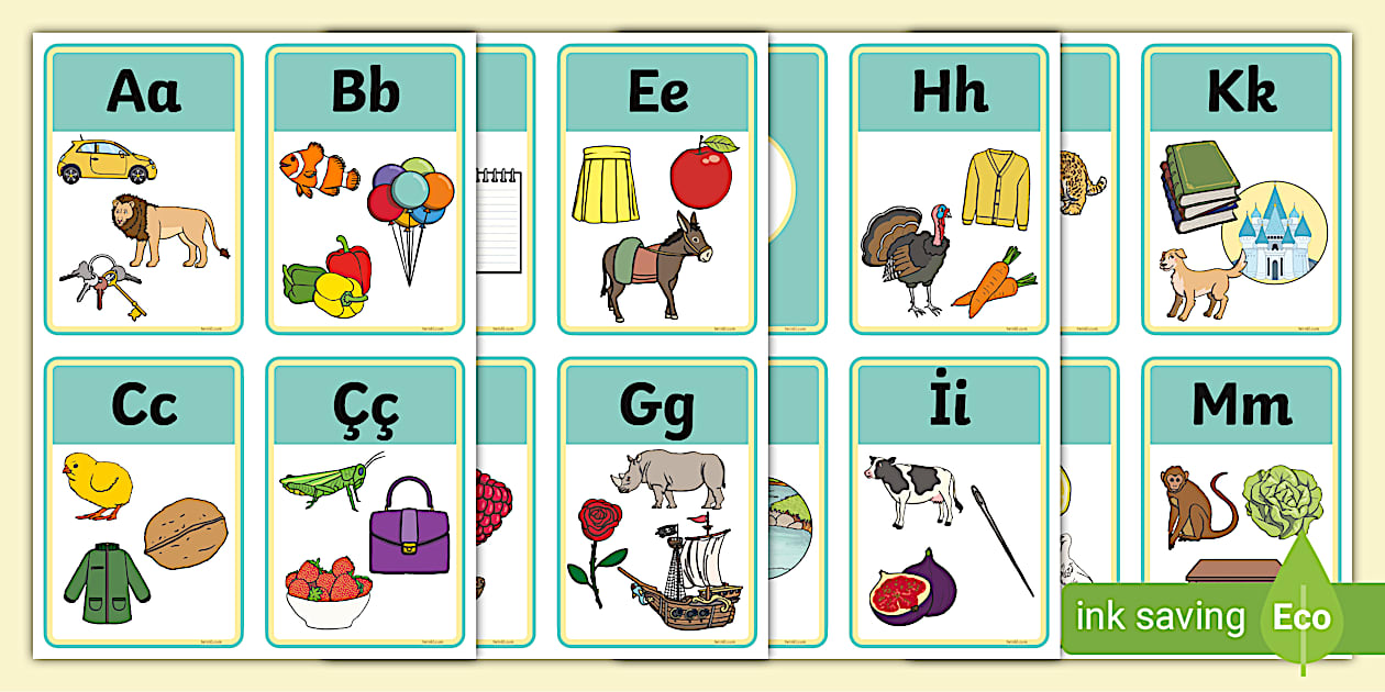 Resimlerle Alfabe Seti (teacher made) - Twinkl