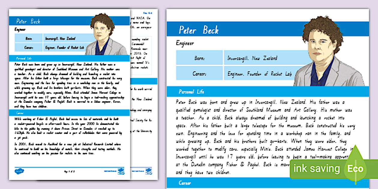 Peter Beck Fact File | New Zealand Science | Twinkl NZ