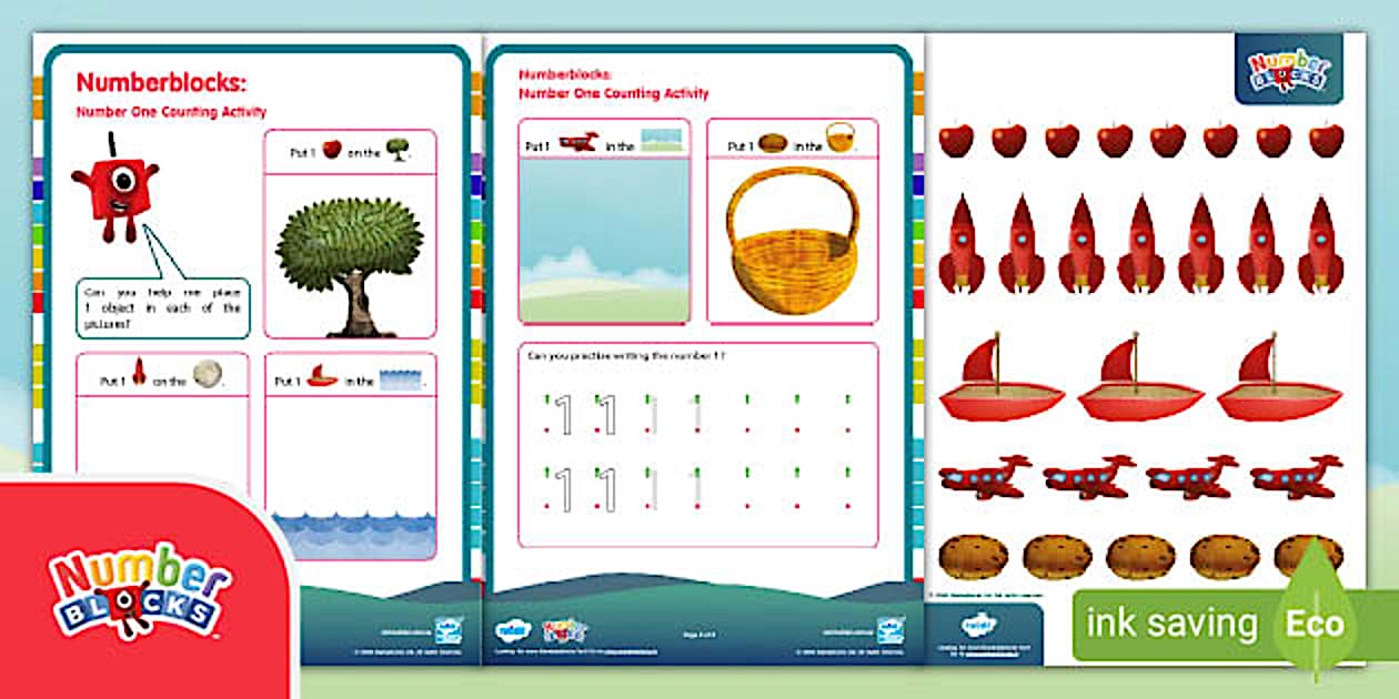 Numberblocks: 1 Wonderful World Activity - Twinkl