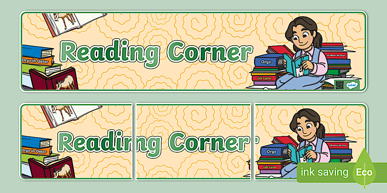Oryx Themed Reading Corner Display Banner (Teacher-Made)