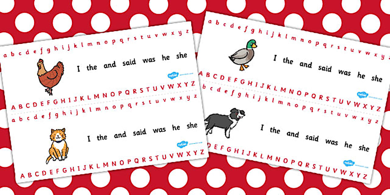 Editable The Little Red Hen Alphabet Strips - Twinkl