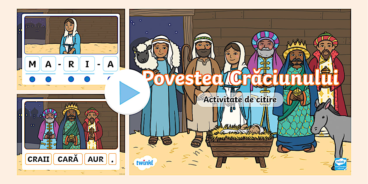 Povestea Crăciunului – Activitate de citire - Twinkl