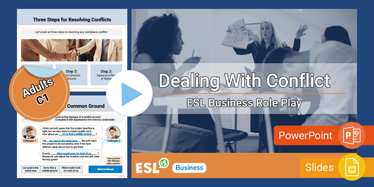 ESL Dealing With Conflict [Adults, C1] (Teacher-Made)