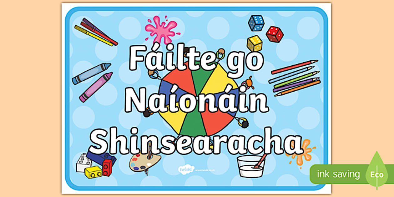 Welcome to Senior Infants Display Poster - Twinkl