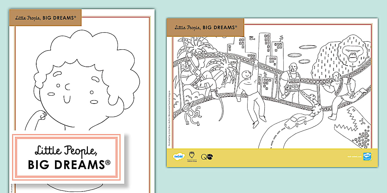 FREE! - Little People, Big Dreams: Dwayne Johnson Colouring Pages