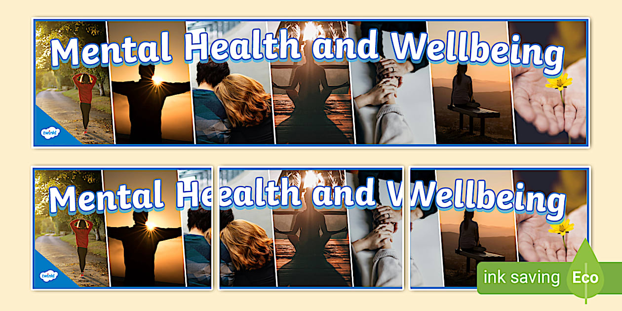 KS2 Mental Health and Wellbeing Photo Display Banner