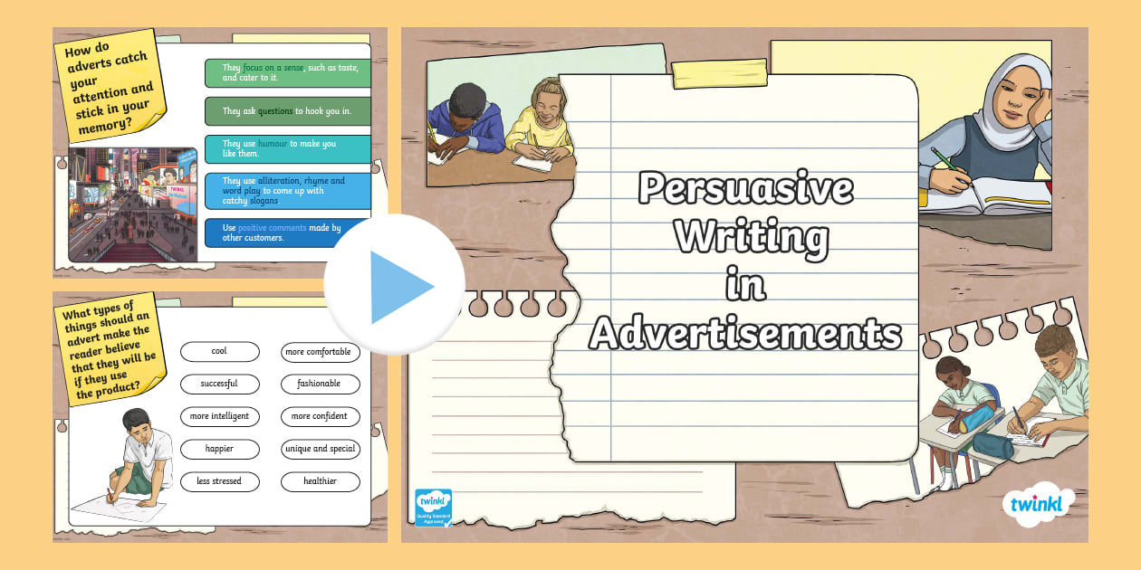 KS2 Persuasive Adverts Writing PPT | Persuasive Advertising