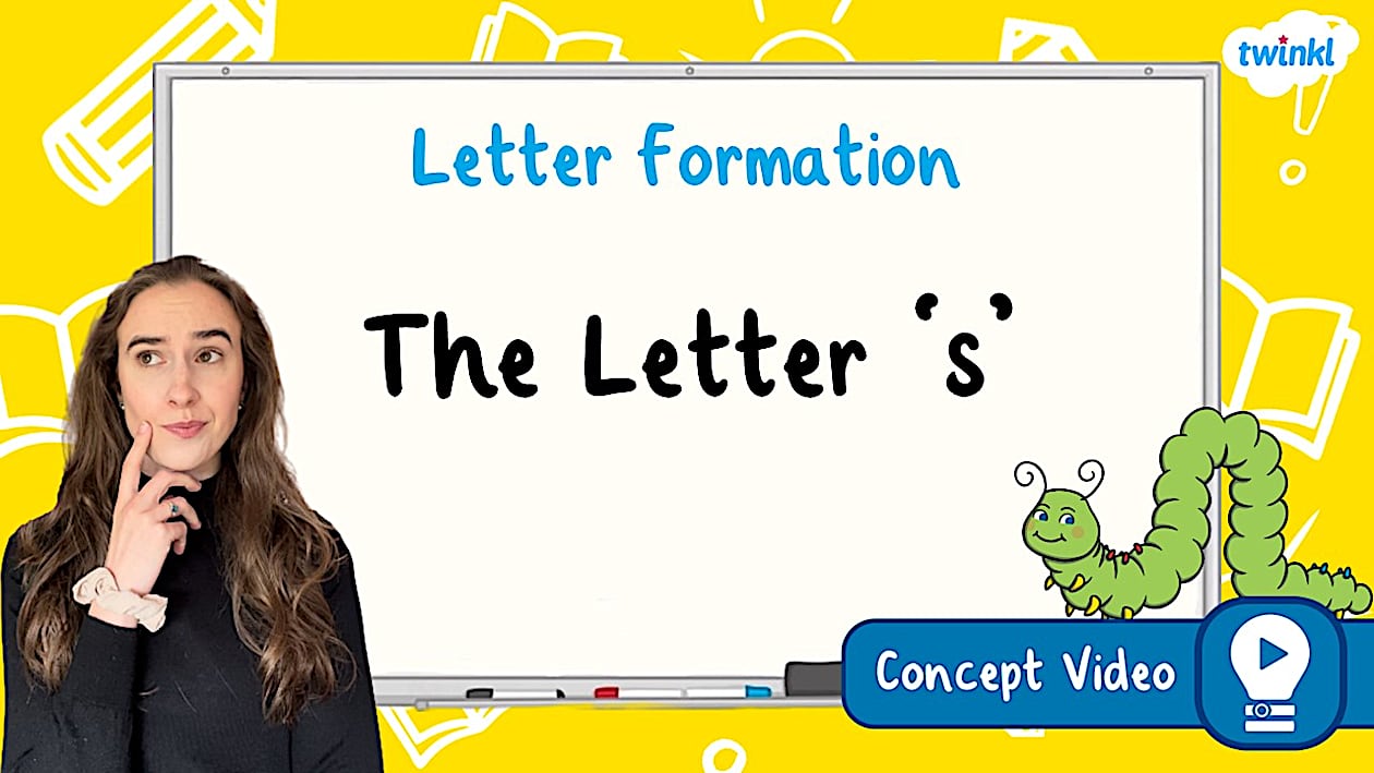 The Letter 's' | Letter Formation Handwriting Concept Video