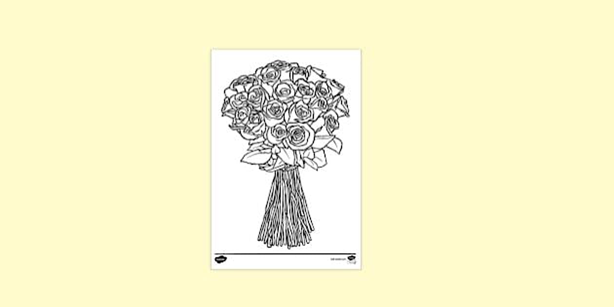 Roses Colouring Sheet | Colouring Sheets | Twinkl