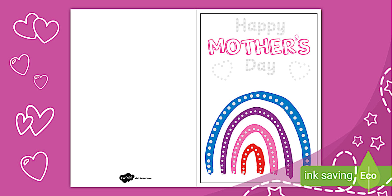 Mother's Day Cotton Bud Painting Card | Parents Craft Idea