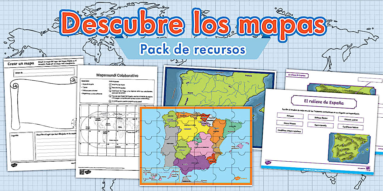 Pack de recursos: Descubre los mapas