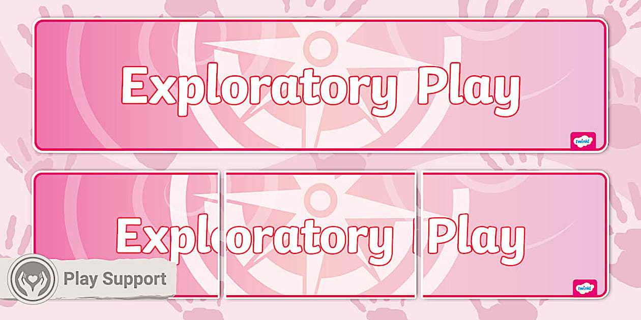 Exploratory Play Icon Display Banner (teacher made) - Twinkl
