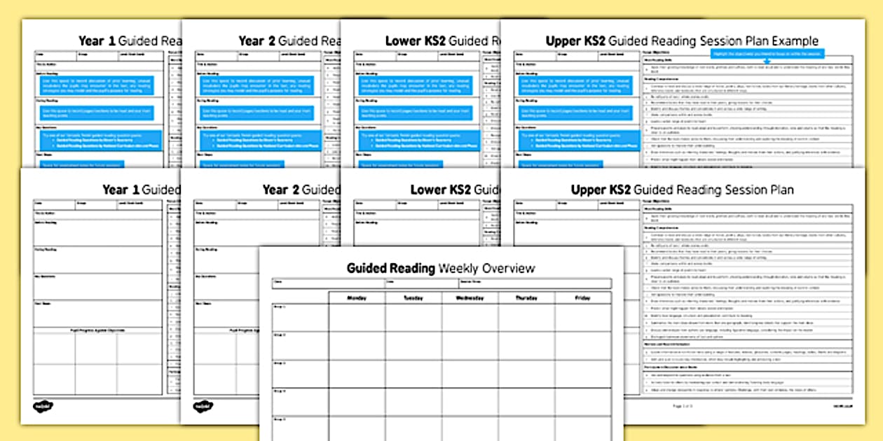 Guided Reading Lesson Plan Samples And Templates | KS1 & KS2