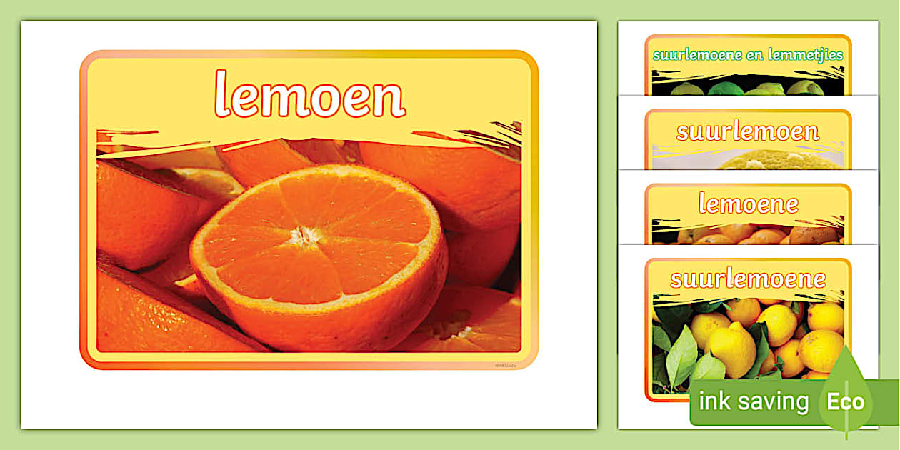 Sitrusvrugte Plakkate met Foto's (teacher made) - Twinkl