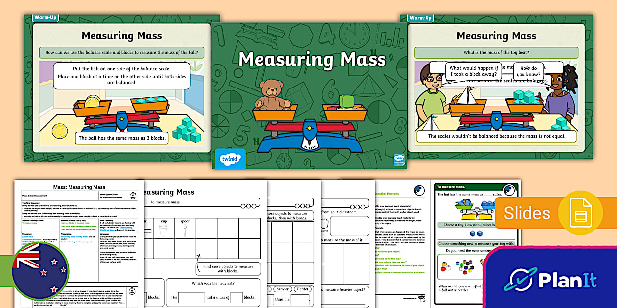 * NEW * Phase 1 Mass: Measure Mass with Non-Standard Units (Measuring Mass)