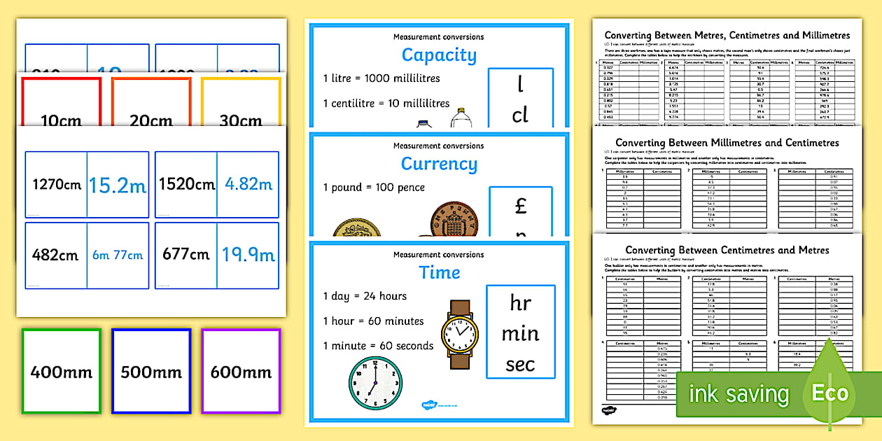 CM to Metres (teacher made) - Twinkl