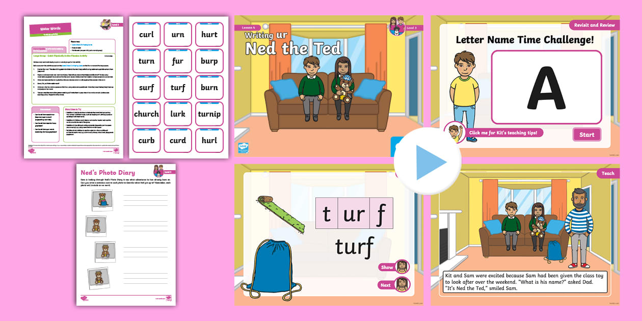 'ur' Lesson Pack - Spelling - Level 3 Week 7 Lesson 4